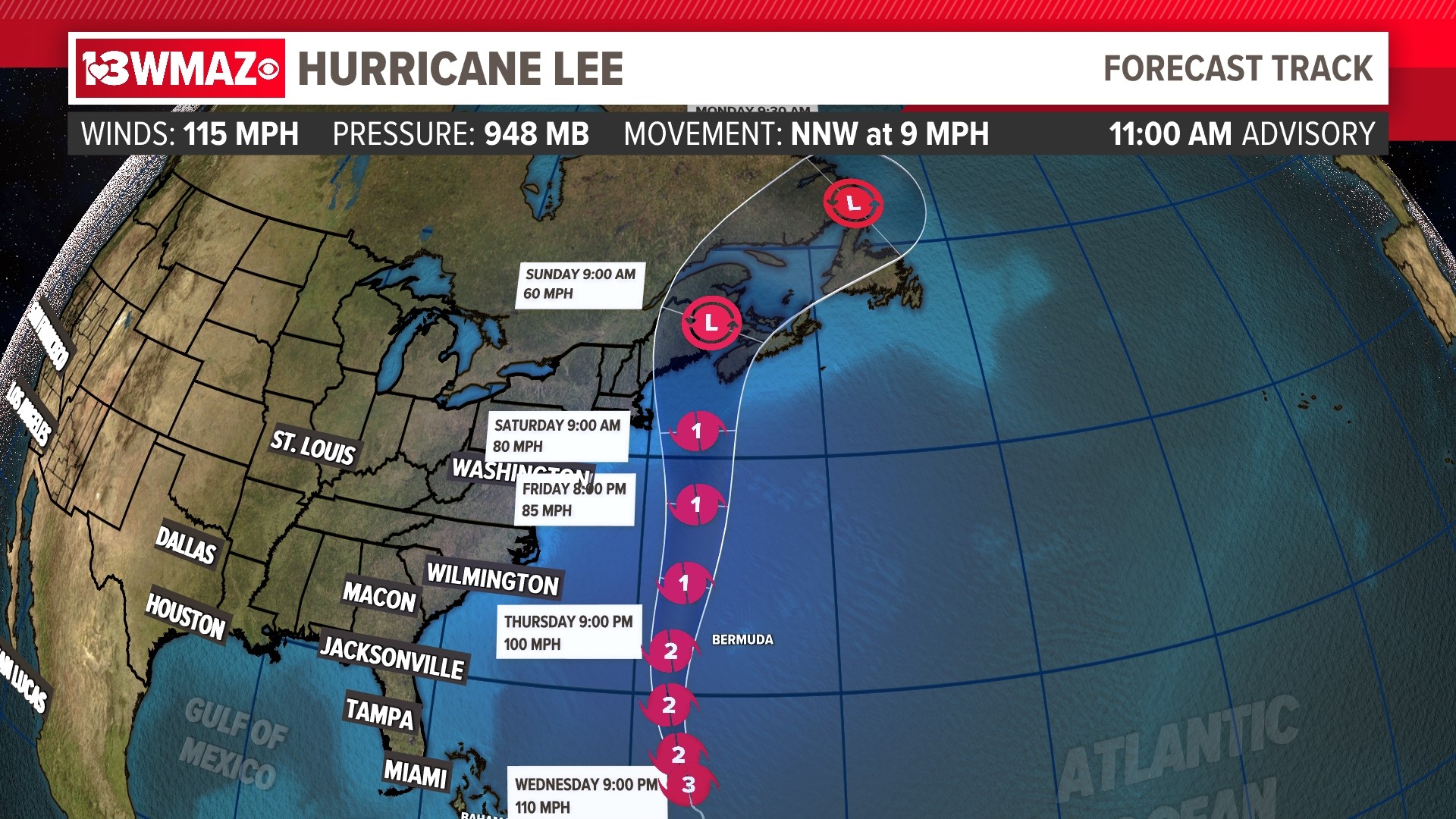 Hurricane Lee and Tropical Storm Margot are expected to strengthen as ...