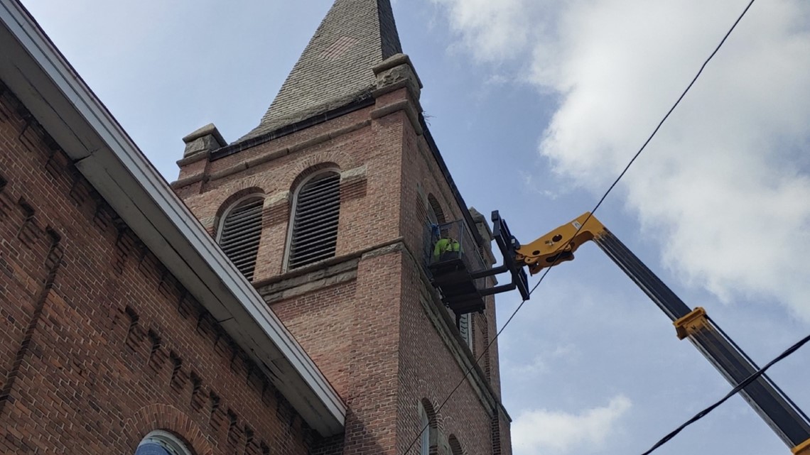 Steward Chapel AME Church removes bell from tower | 13wmaz.com
