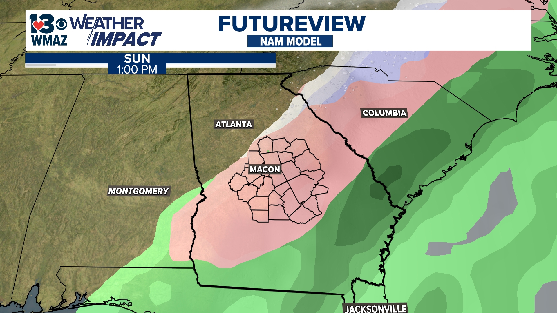 Will it snow this weekend in Central Georgia? What the models are ...