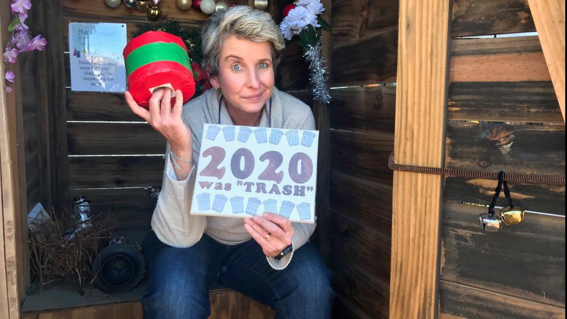 A-OK Waste Services lets you pose with a festive dumpster, toilet ...