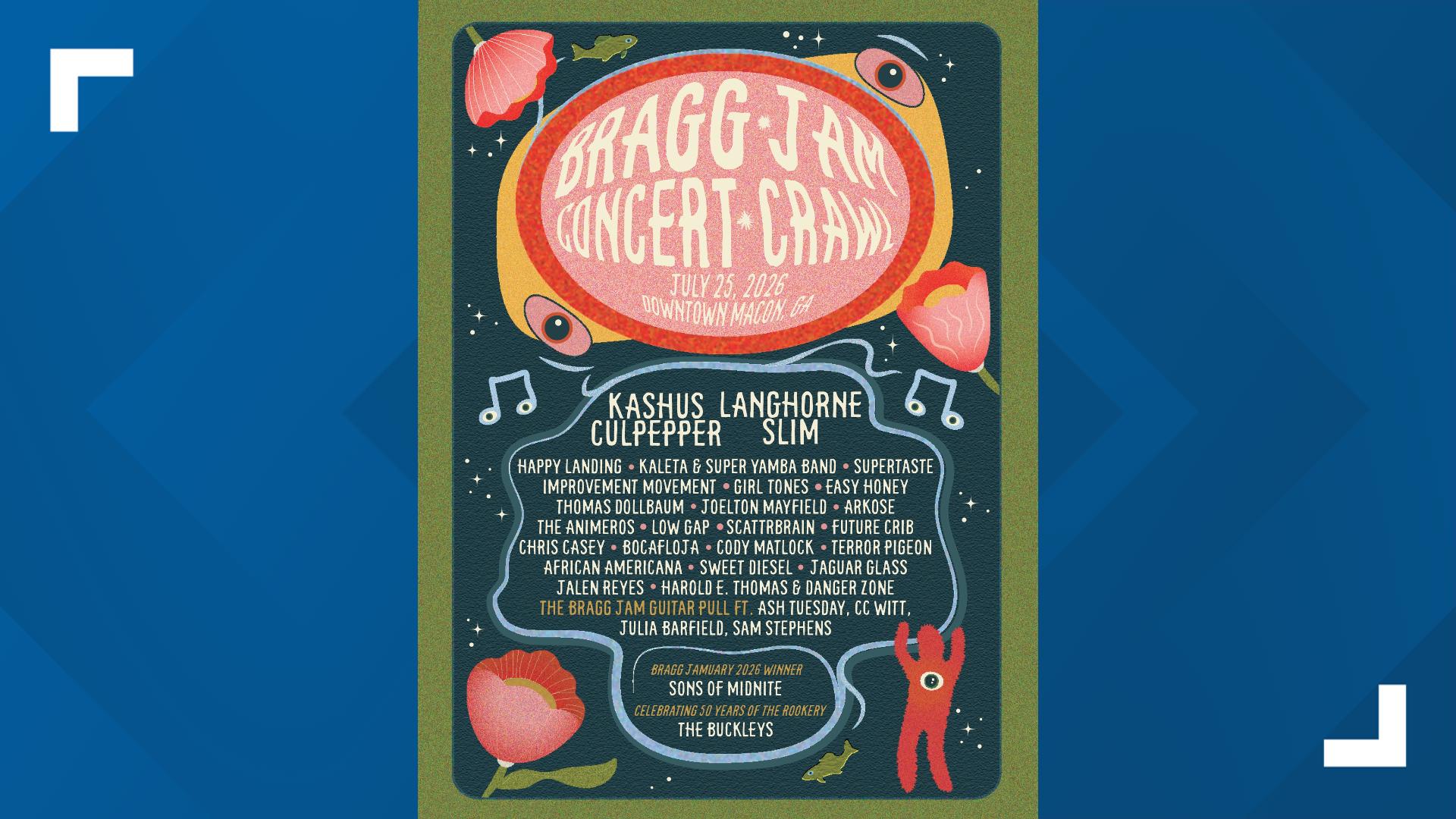 2026 Bragg Jam Concert Crawl lineup announced. Find out who's ...