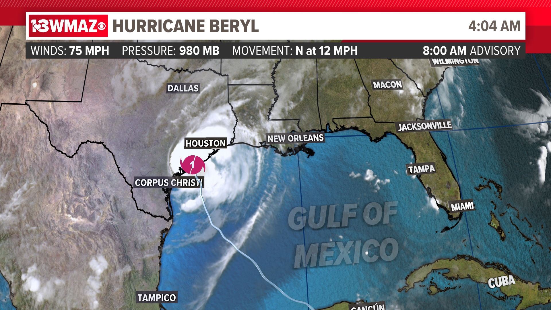 Hurricane Beryl is the first major hurricane of the year | 13wmaz.com
