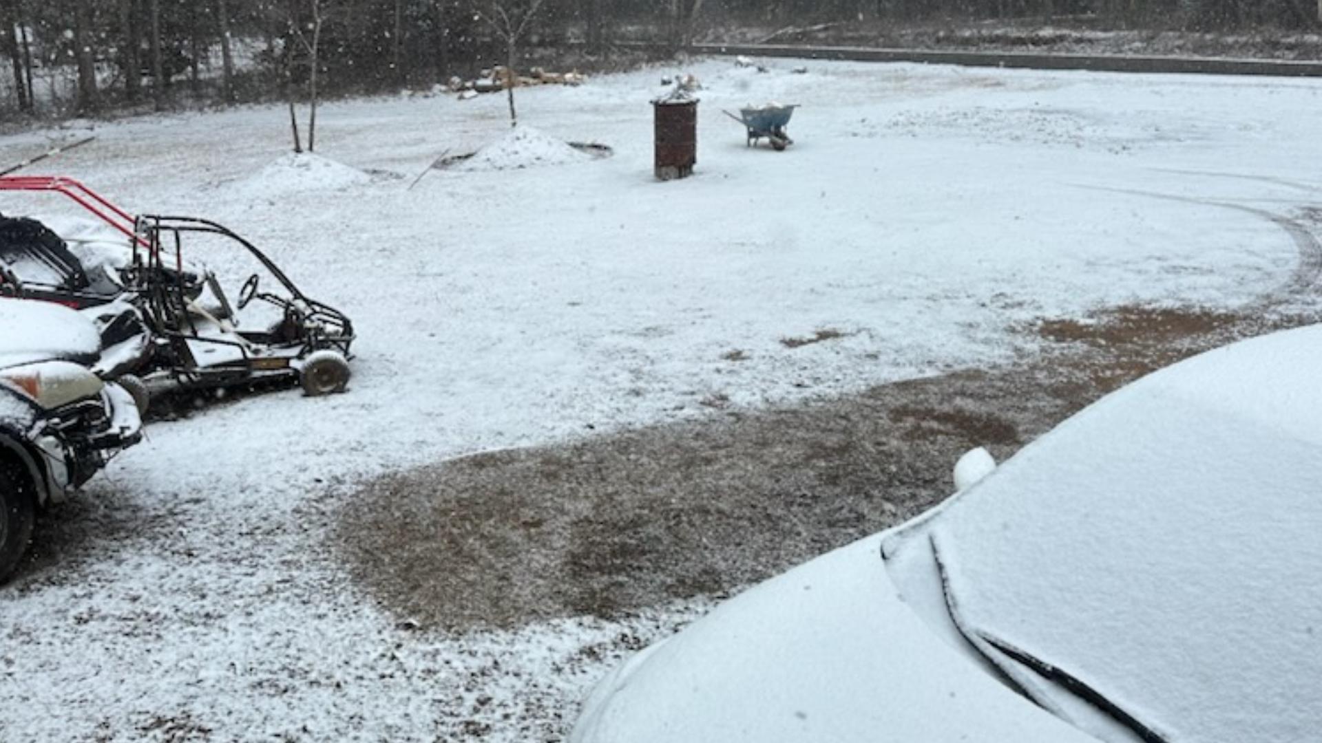PHOTOS & VIDEOS: Snow spotted in areas of Central Georgia, take a look ...