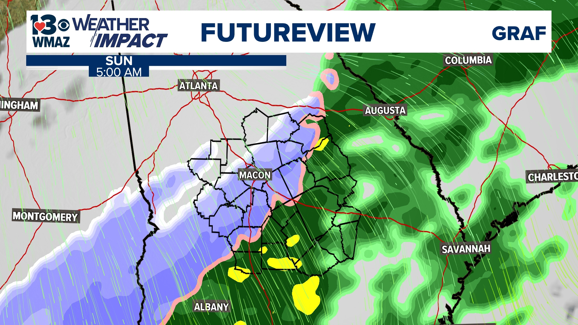 Weather Impact Alert | Winter Weather impacting roads on Sunday Morning ...
