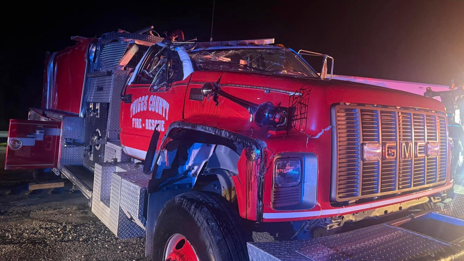 GEORGIA FIRE APPARATUS ROLLOVER LEAVES FIREFIGHTER INJURED ...
