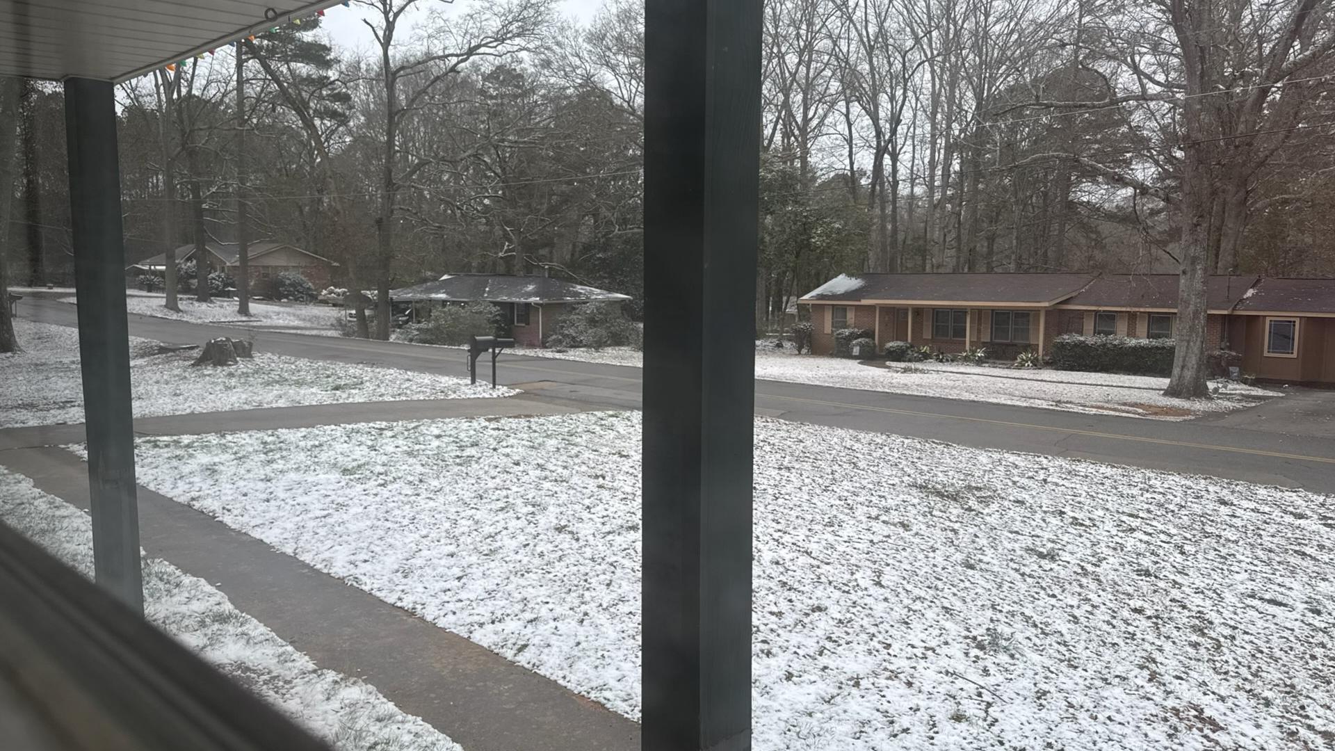 PHOTOS & VIDEOS: Snow spotted in areas of Central Georgia, take a look ...