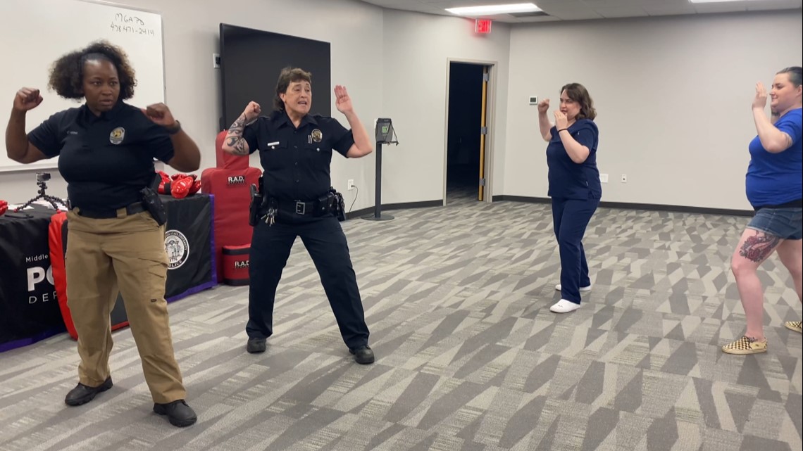 Middle Georgia State University holds RAD self defense classes | 13wmaz.com
