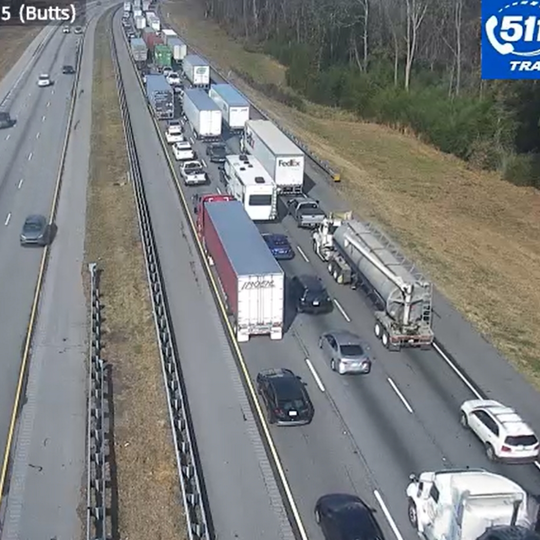 Lanes reopened, but traffic still somewhat heavy on I-75 north heading ...