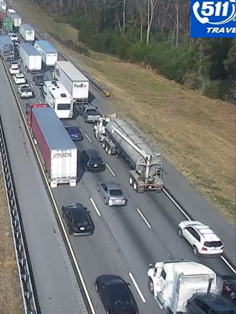 Lanes reopened, but traffic still somewhat heavy on I-75 north heading ...