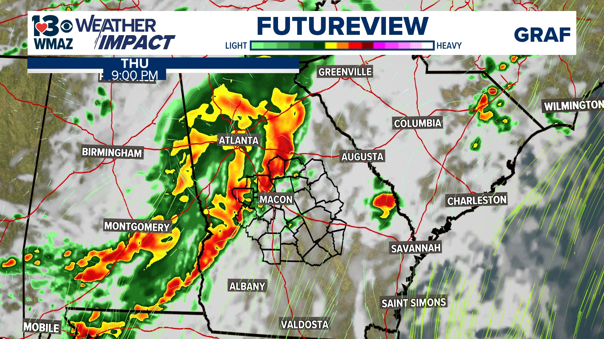 Central Georgia Weather Forecast | 13wmaz.com