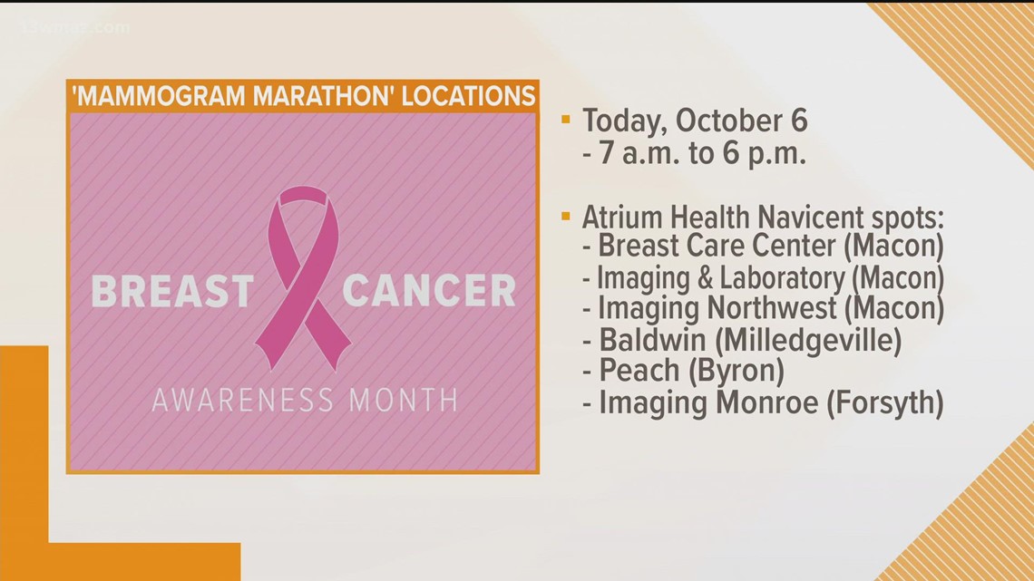 Central Georgia health systems offering mammograms throughout October ...