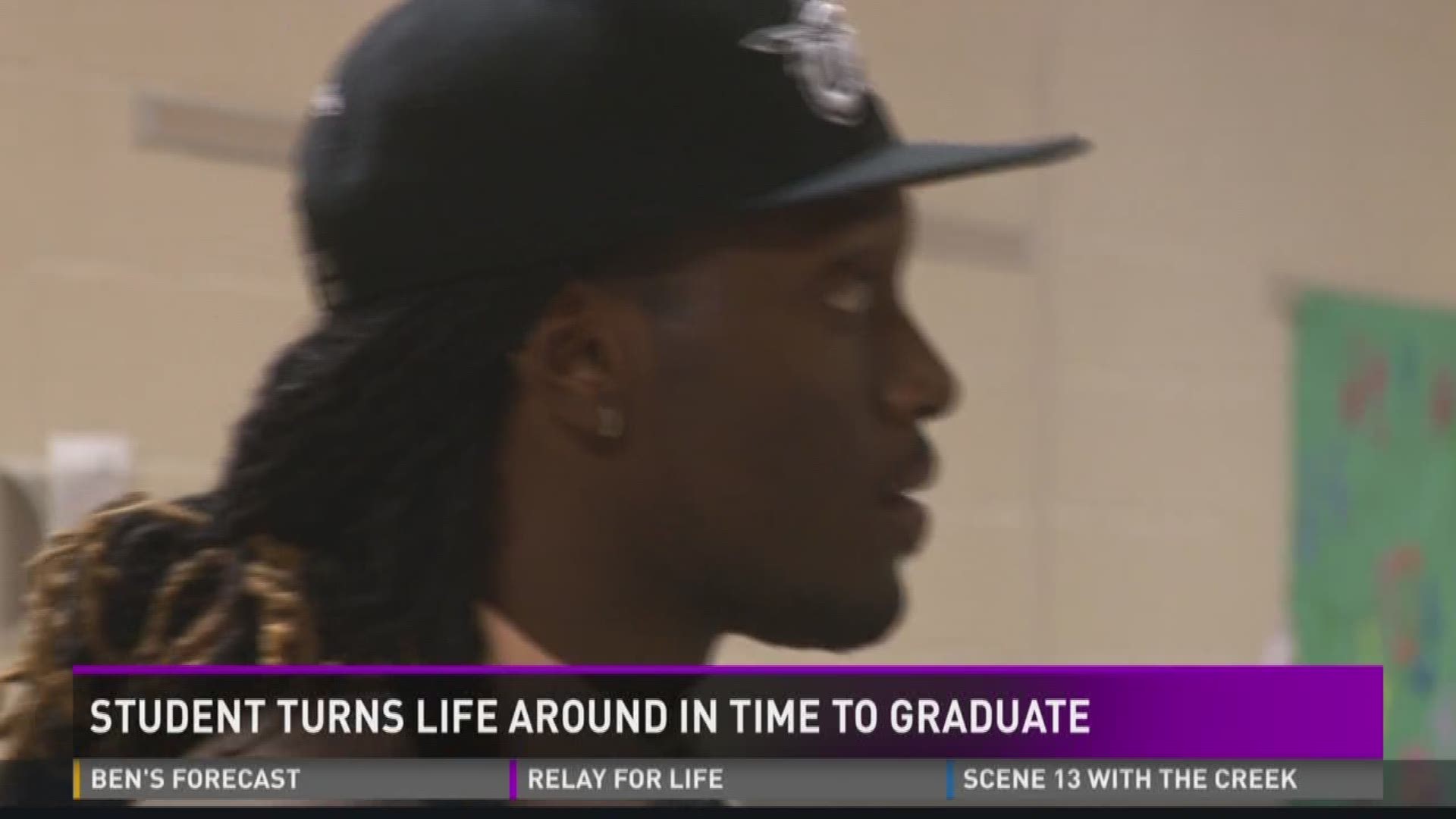 Student turns his life around in time to graduate | 13wmaz.com