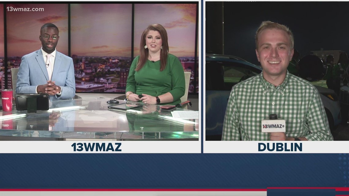 Meteorologist Alex Forbes visits Dublin High School to celebrate the ...