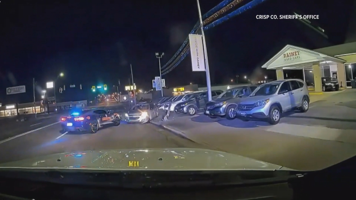 Wanted man arrested after car chase, PIT maneuver in Crisp County ...