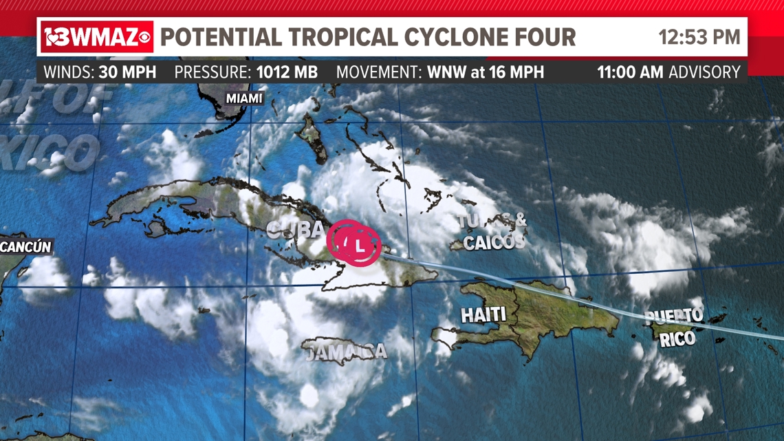 Tropics Update: Potential Tropical Cyclone Four has formed over east ...
