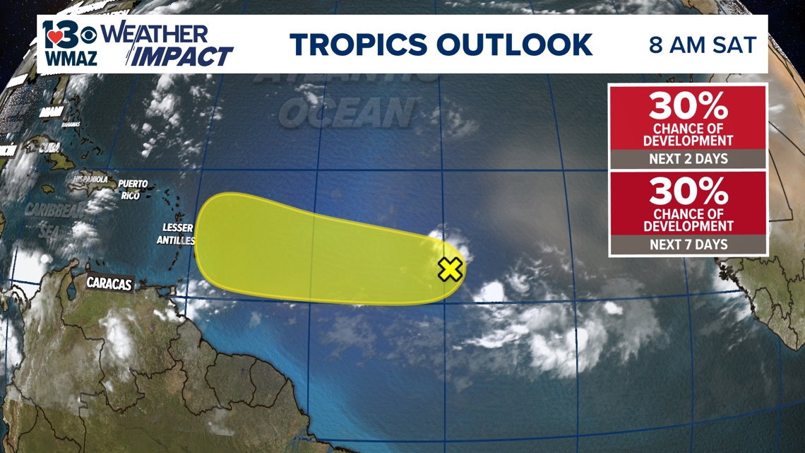 Chances for Invest 91L to become a tropical system drop quickly | Here ...