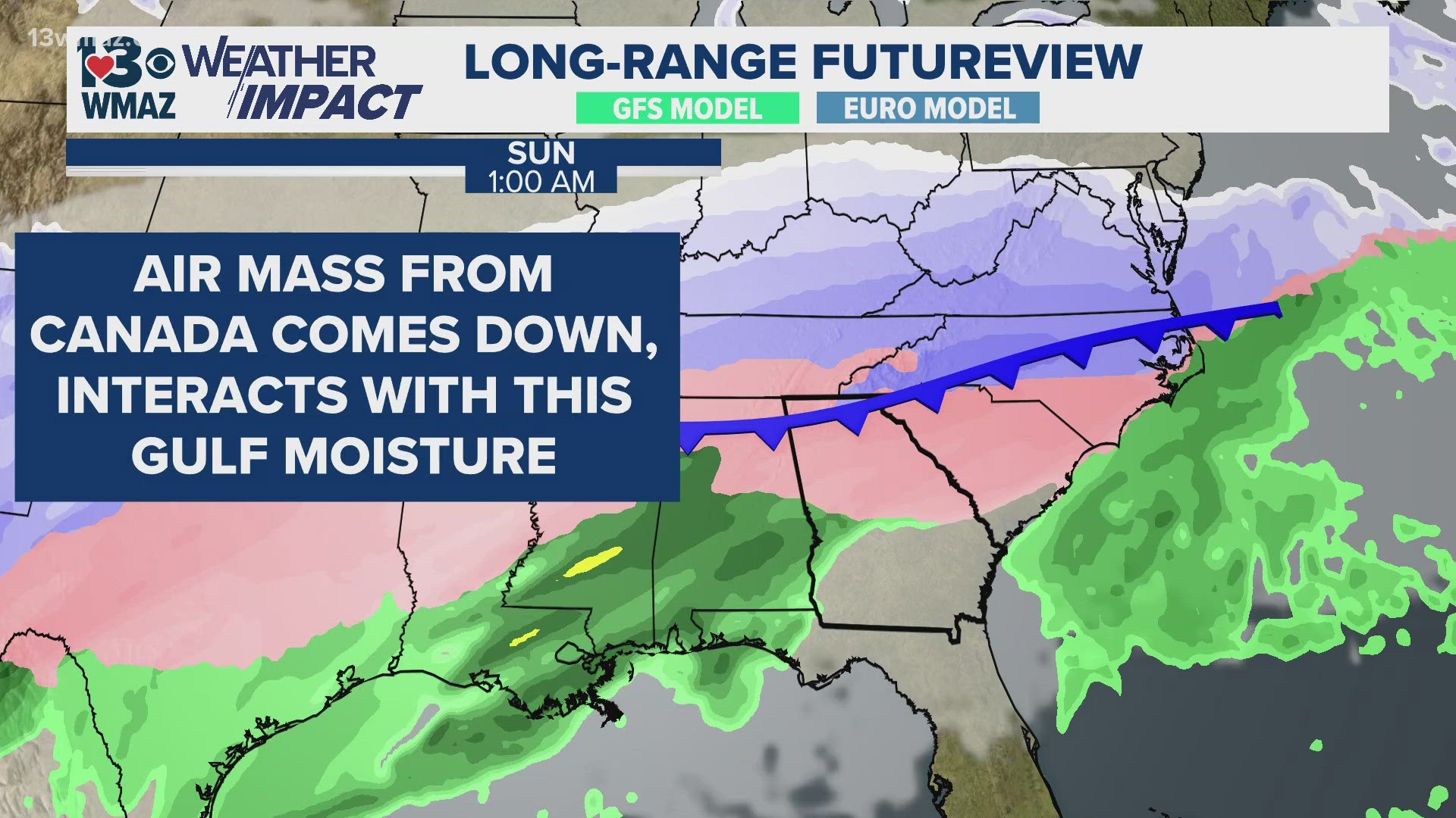 Wintry mix this weekend | How the atmosphere is coming together for ...