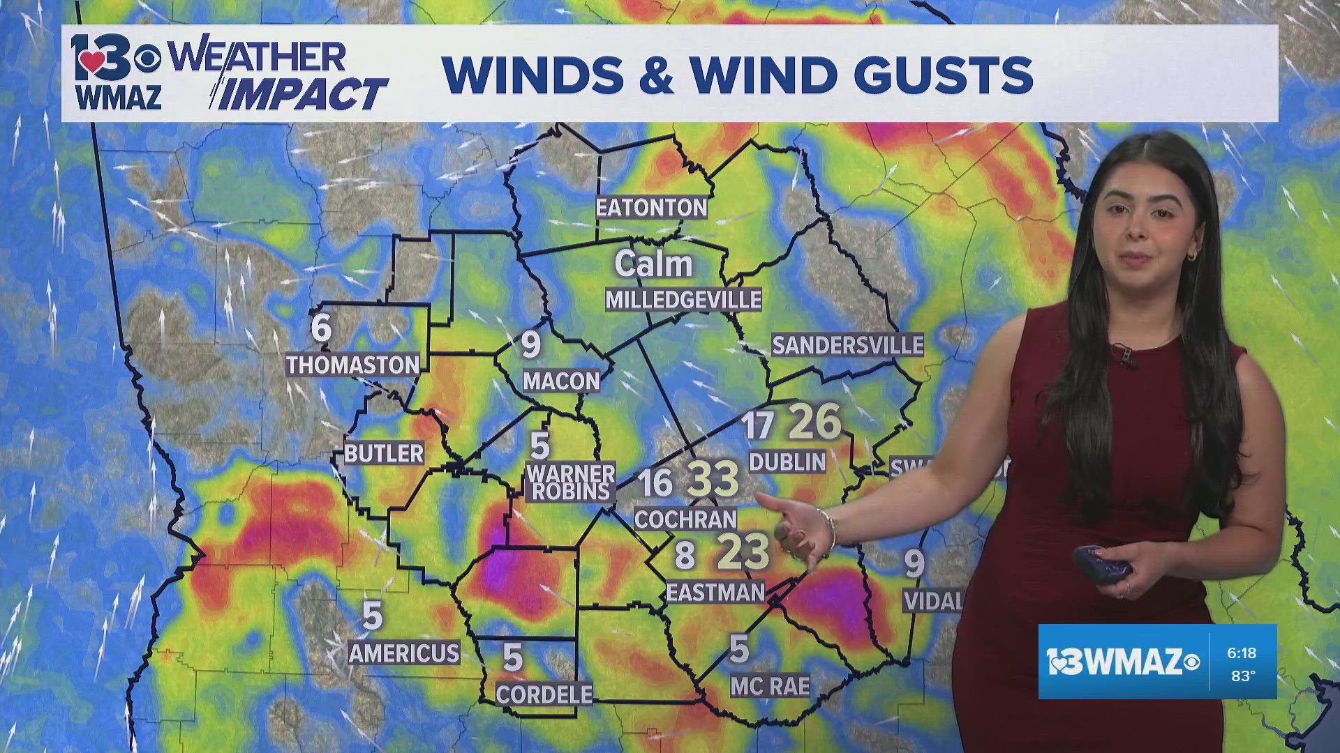 Central Georgia Weather Forecast | 13wmaz.com
