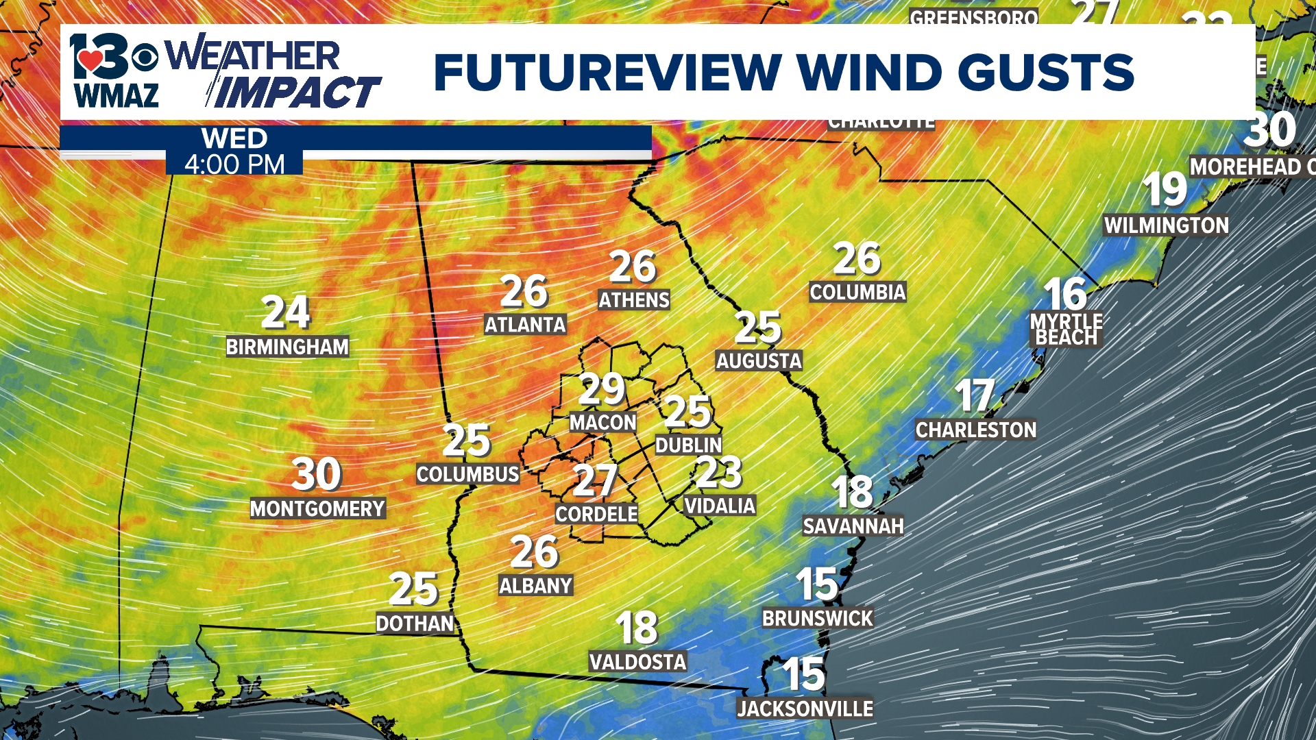 Central Georgia Weather Forecast | 13wmaz.com