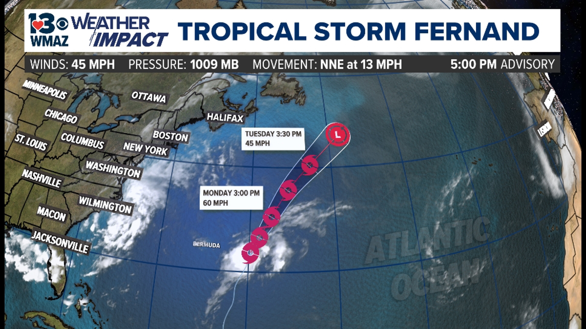 Tropical Storm Fernand still not expected to have direct impacts, NHC still watching Invest 99L ...