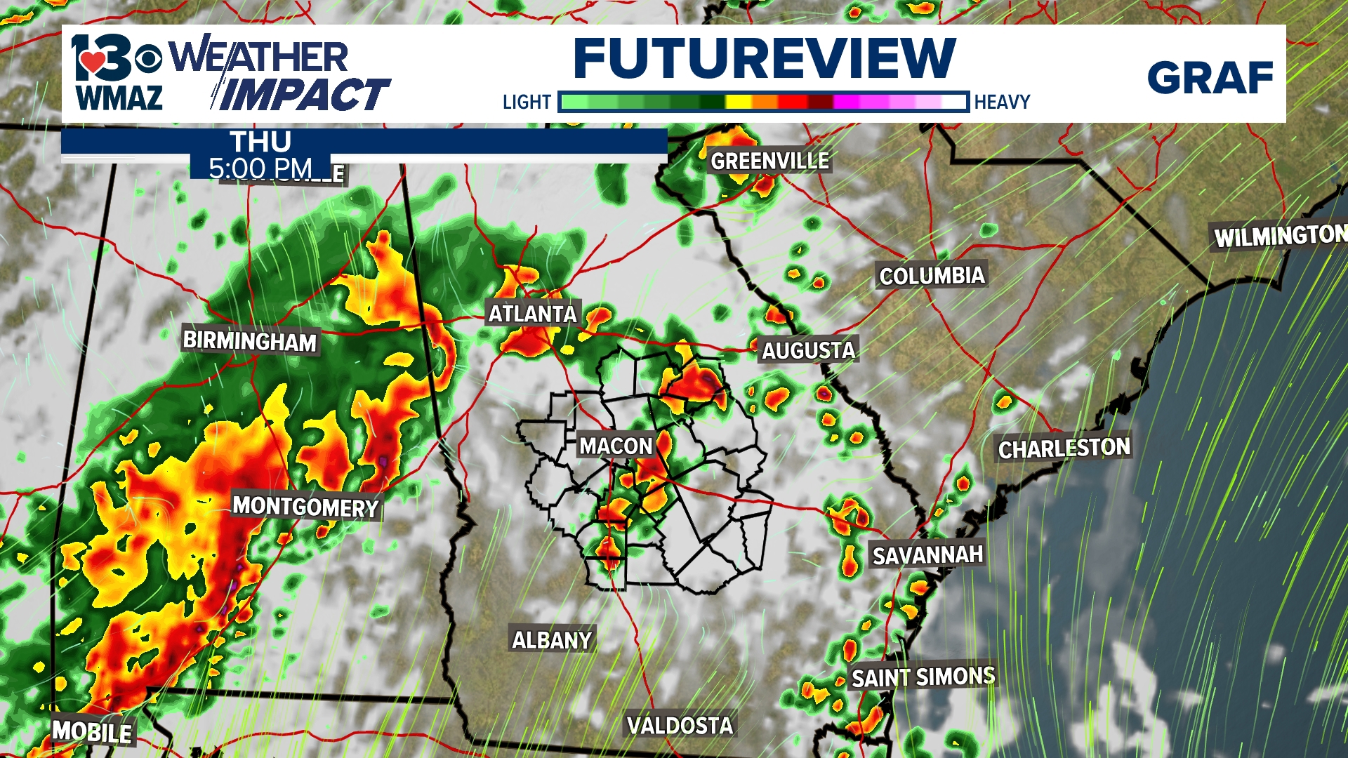 Central Georgia Weather Forecast | 13wmaz.com