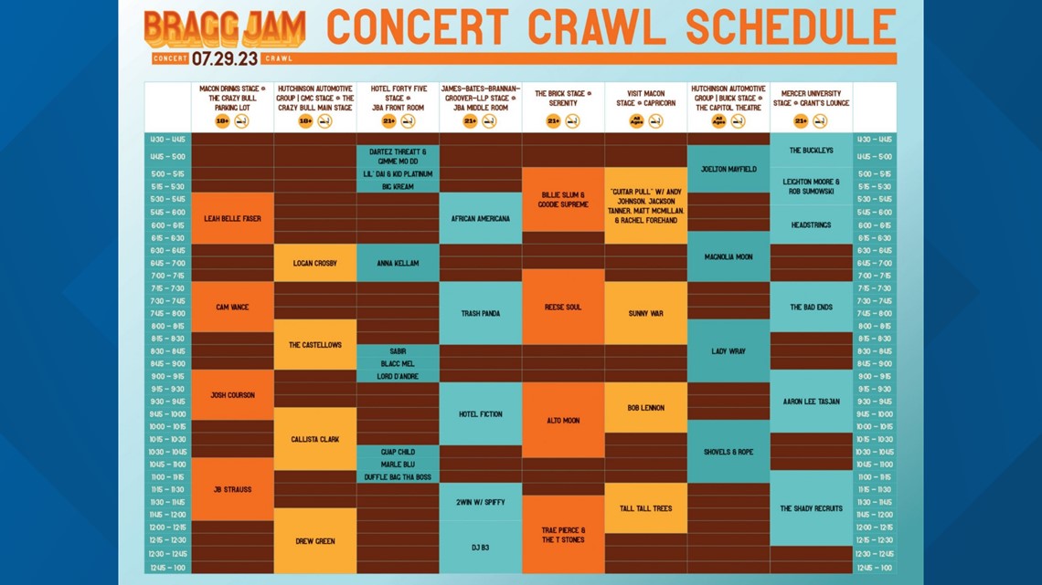 Everything you need to know for Bragg Jam | 13wmaz.com