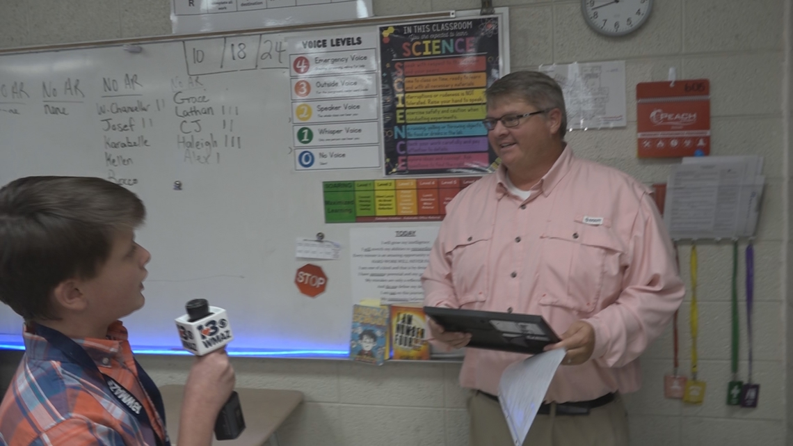 Byron Middle School teacher wins top teacher honor from 13WMAZ | 13wmaz.com