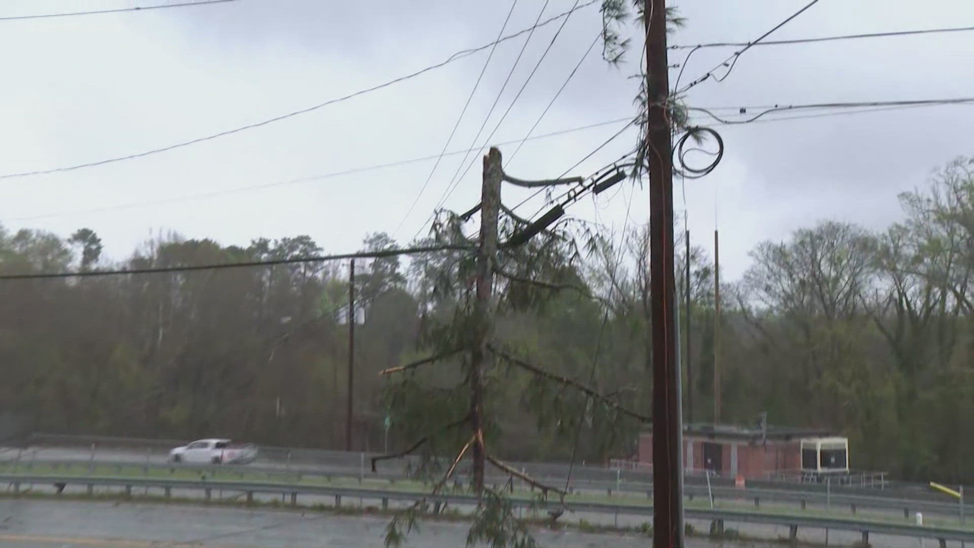 'In a blink of an eye' | Severe storms knock down trees, power lines ...