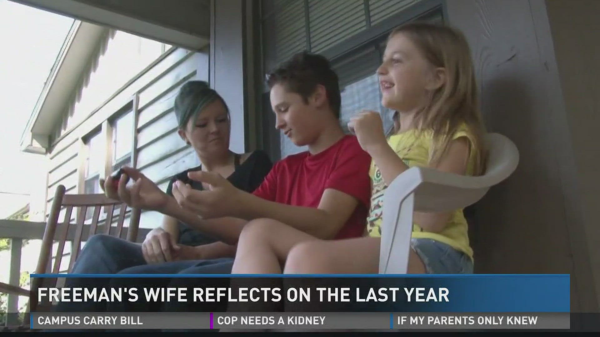 TJ Freeman's wife reflects on the past year | 13wmaz.com