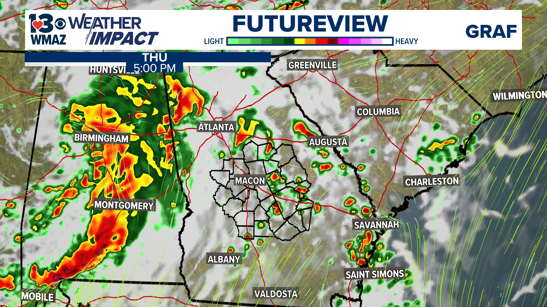 Central Georgia Weather Forecast | 13wmaz.com