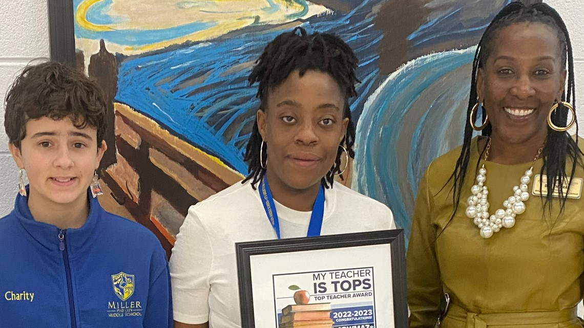 Miller Middle School band teacher gets honored by student | 13wmaz.com