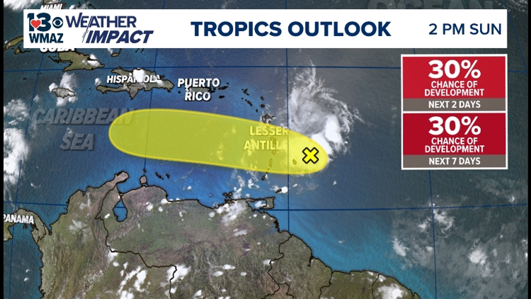 Tropical Storm Fernand still not expected to have direct impacts, NHC ...