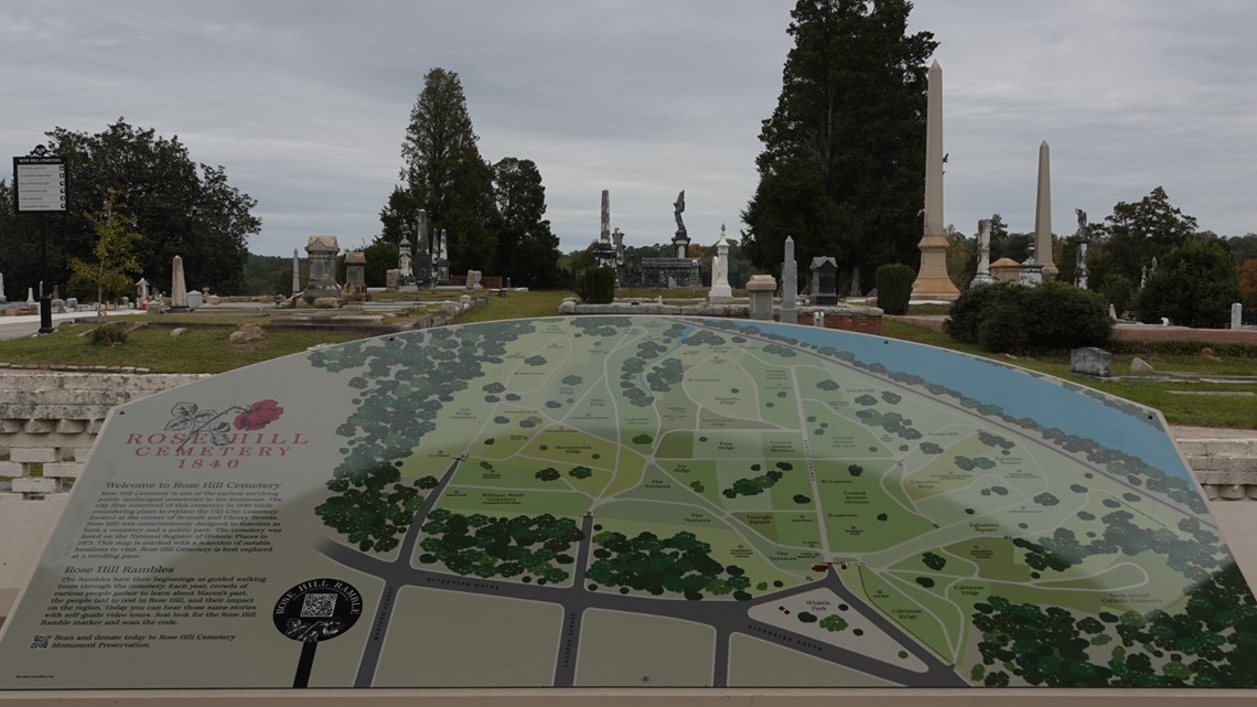 Rose Hill Cemetery unveils new kiosk, tour for visitors | 13wmaz.com