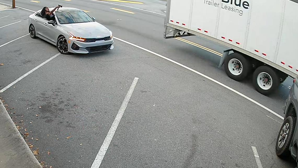 WATCH: Surveillance footage captures the moment during rush-hour ...