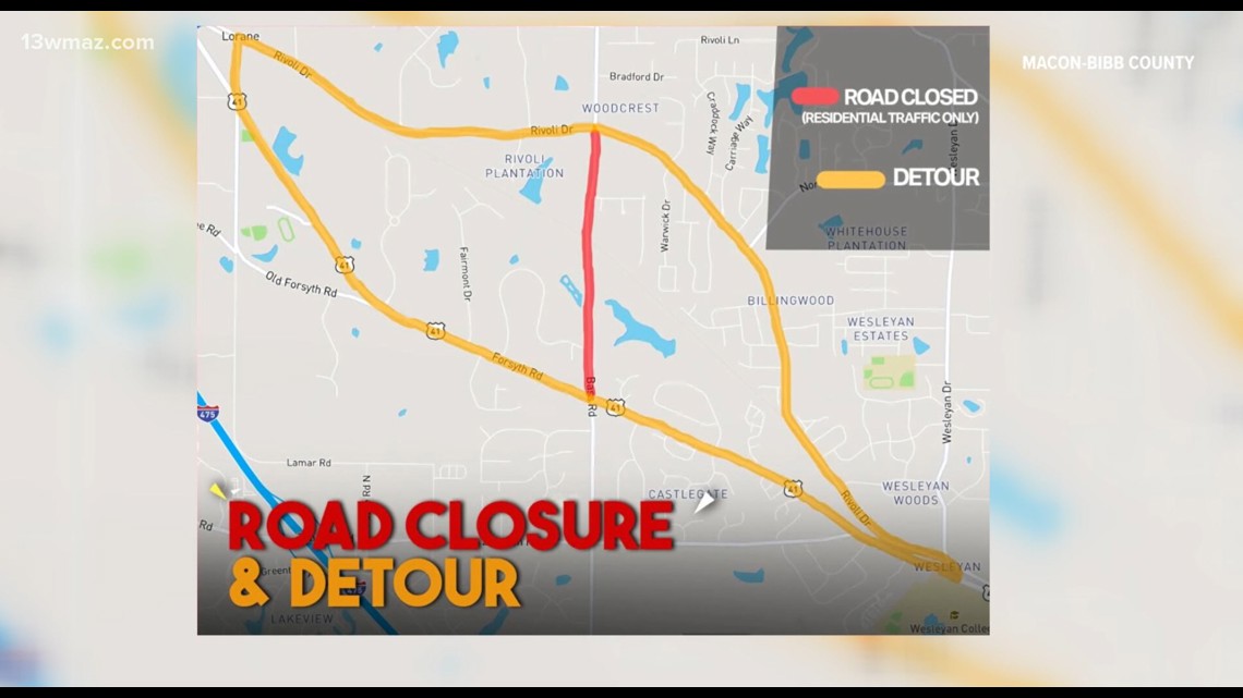 GDOT once again pushes back Bass Road bridge closure to Tuesday, agency ...