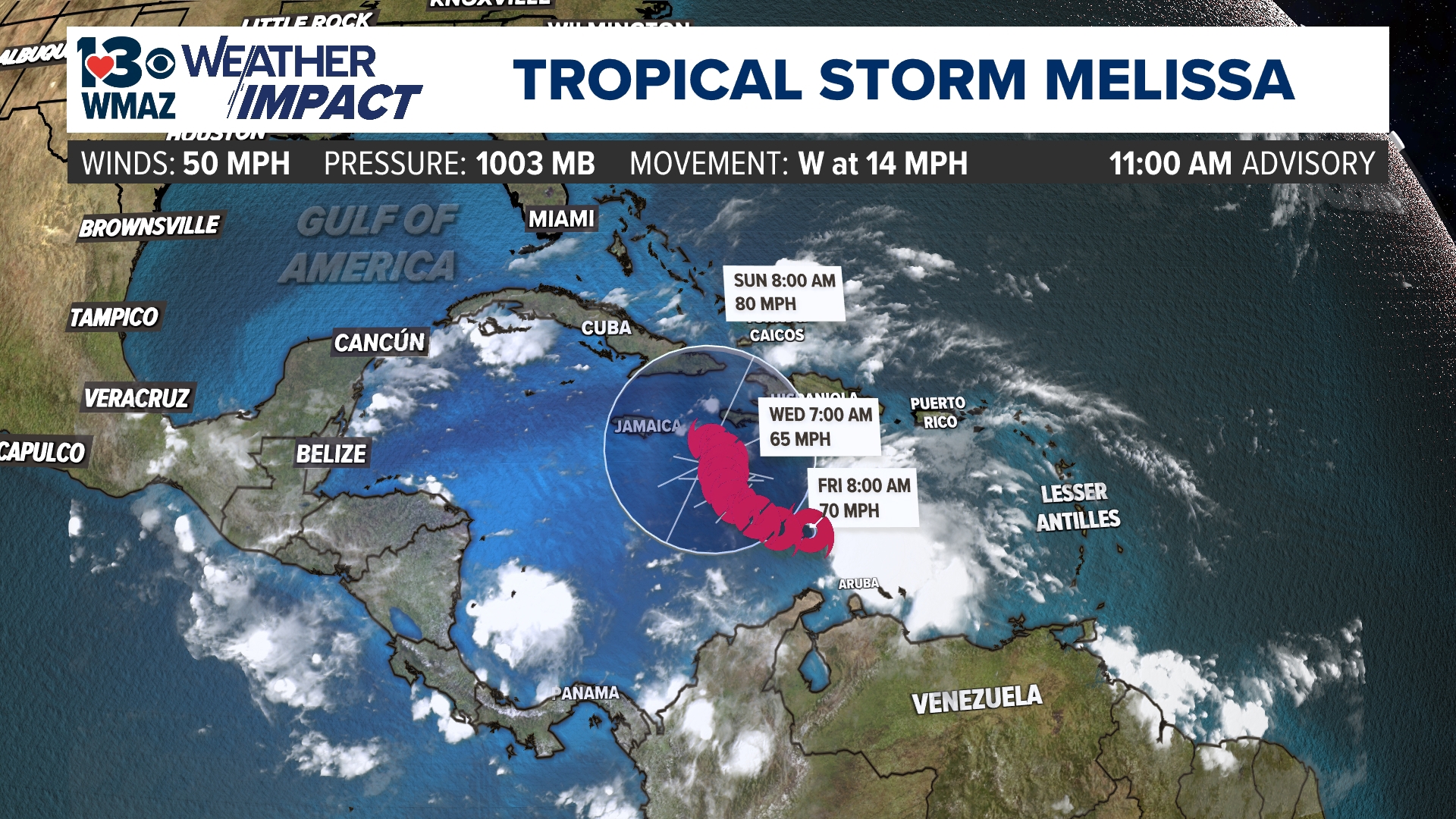 Meteorologist Courteney Jacobazzi says farewell | 13wmaz.com