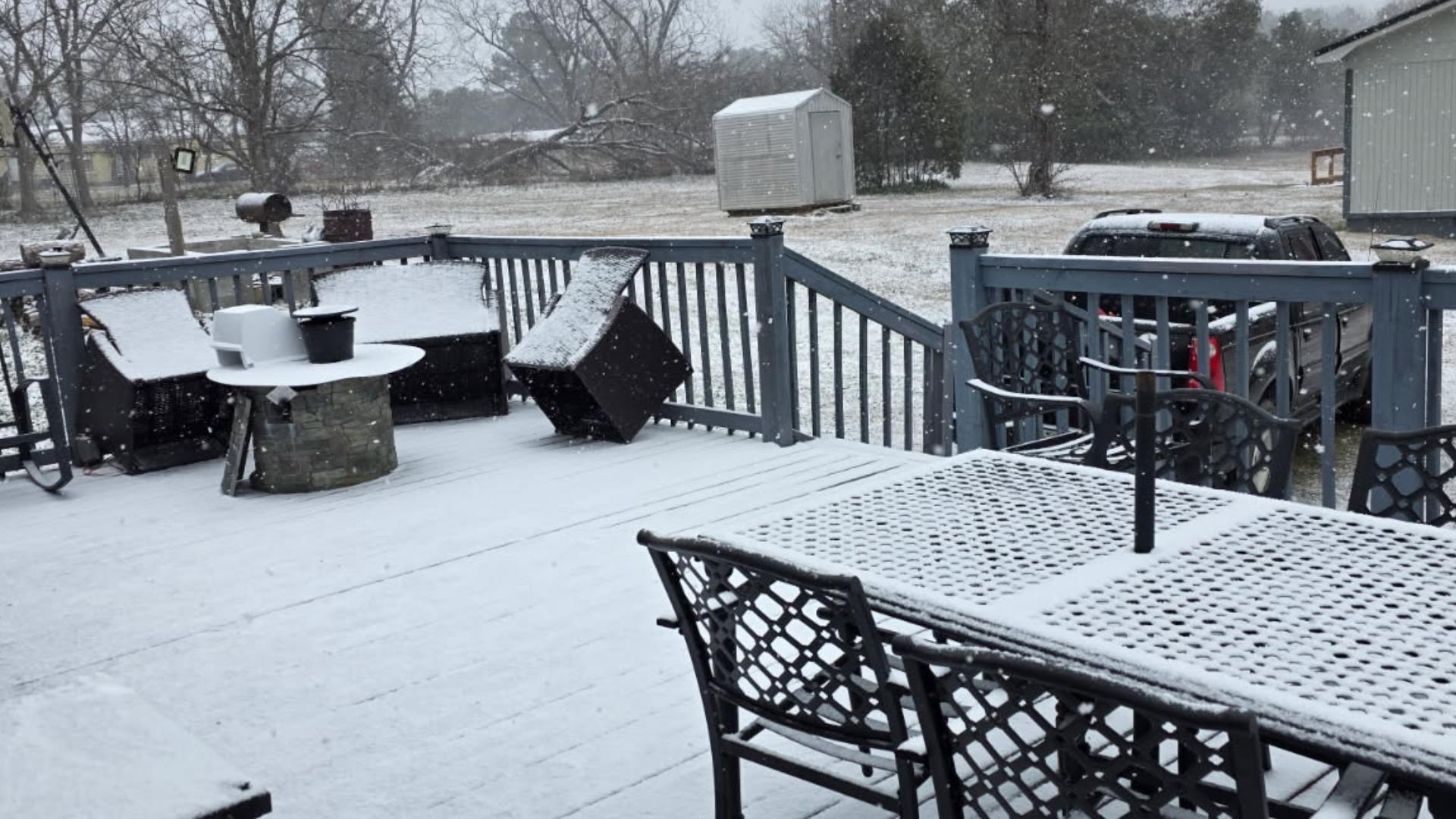 PHOTOS & VIDEOS: Snow spotted in areas of Central Georgia, take a look ...