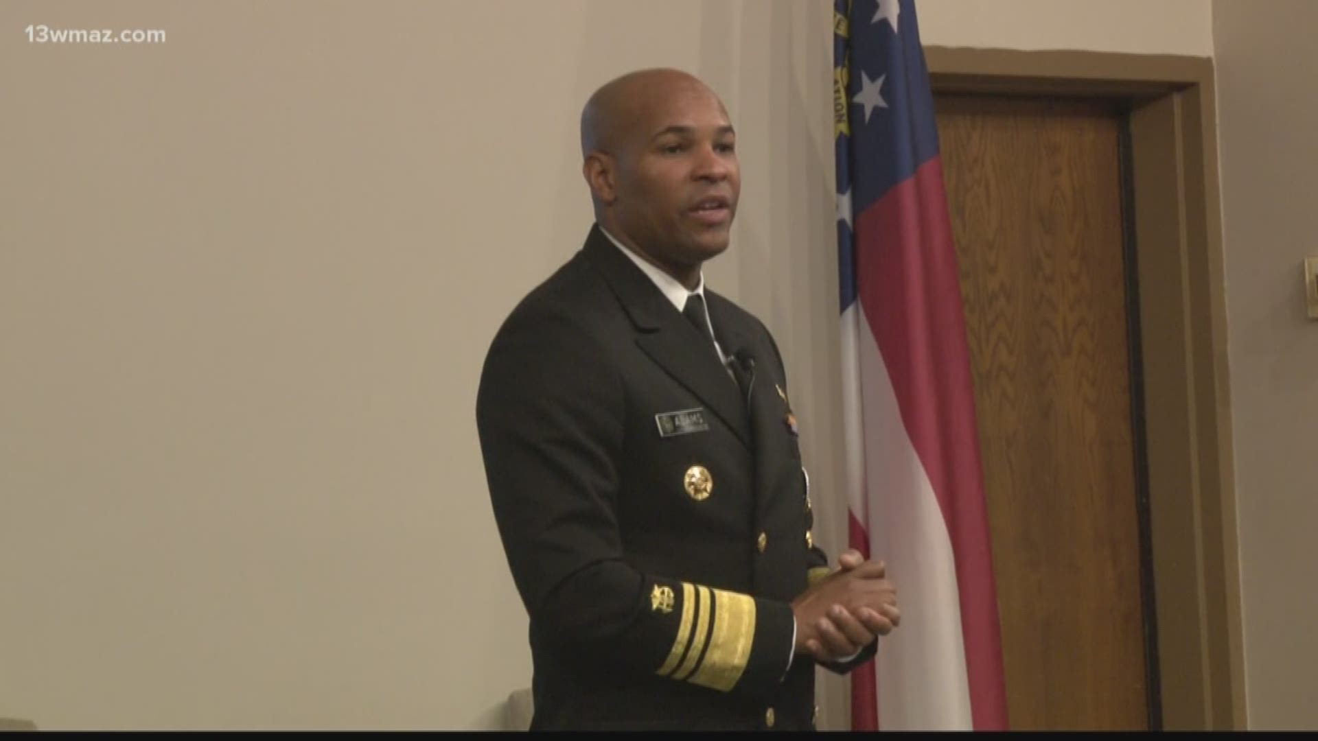 Surgeon General Jerome Adams visits Macon, talks opioid crisis | 13wmaz.com