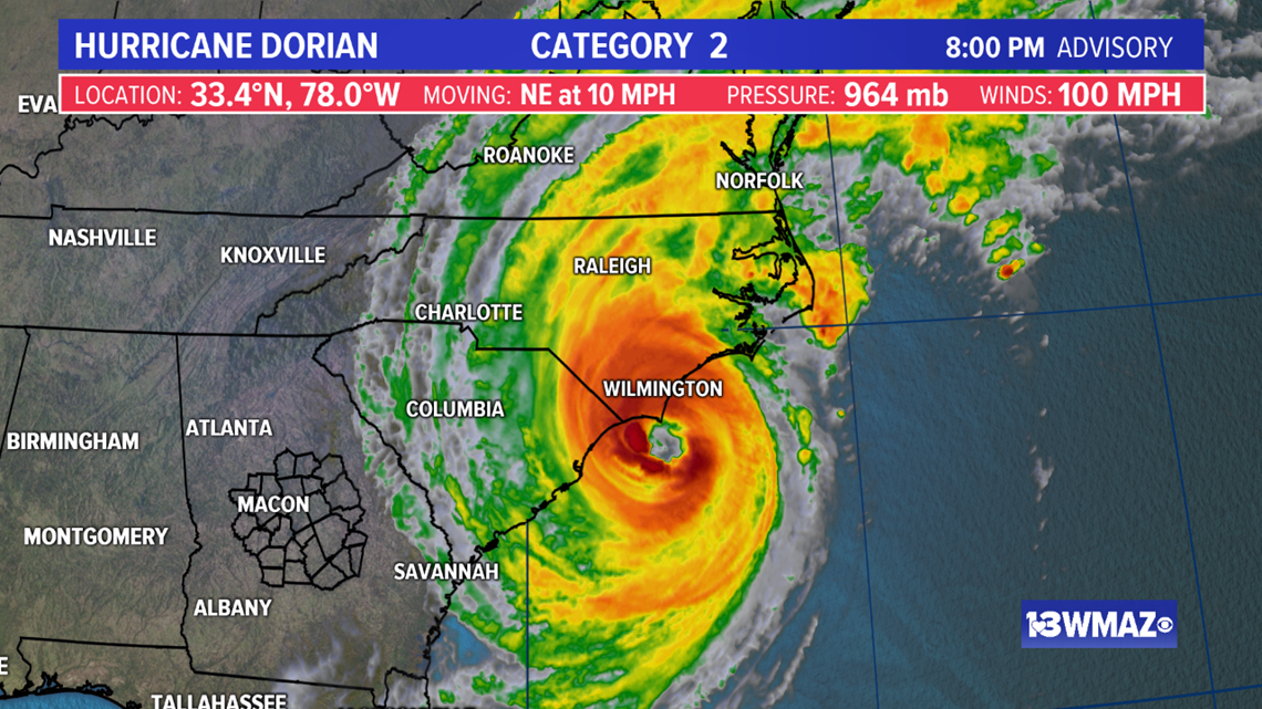 TRACKING DORIAN | Dorian continues to pound the Carolinas | 13wmaz.com