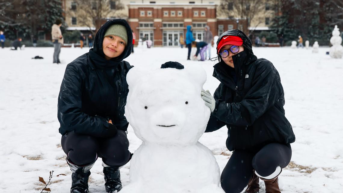How UGA students celebrated their first snow day in years | 13wmaz.com