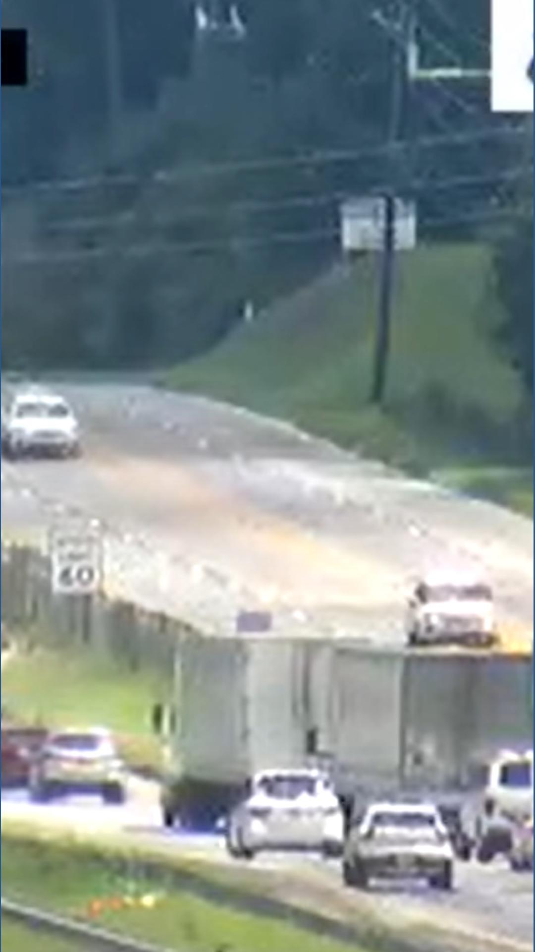 Tractor-trailer rear ends sedan near I-75/I-16 interchange, sends 3 to ...