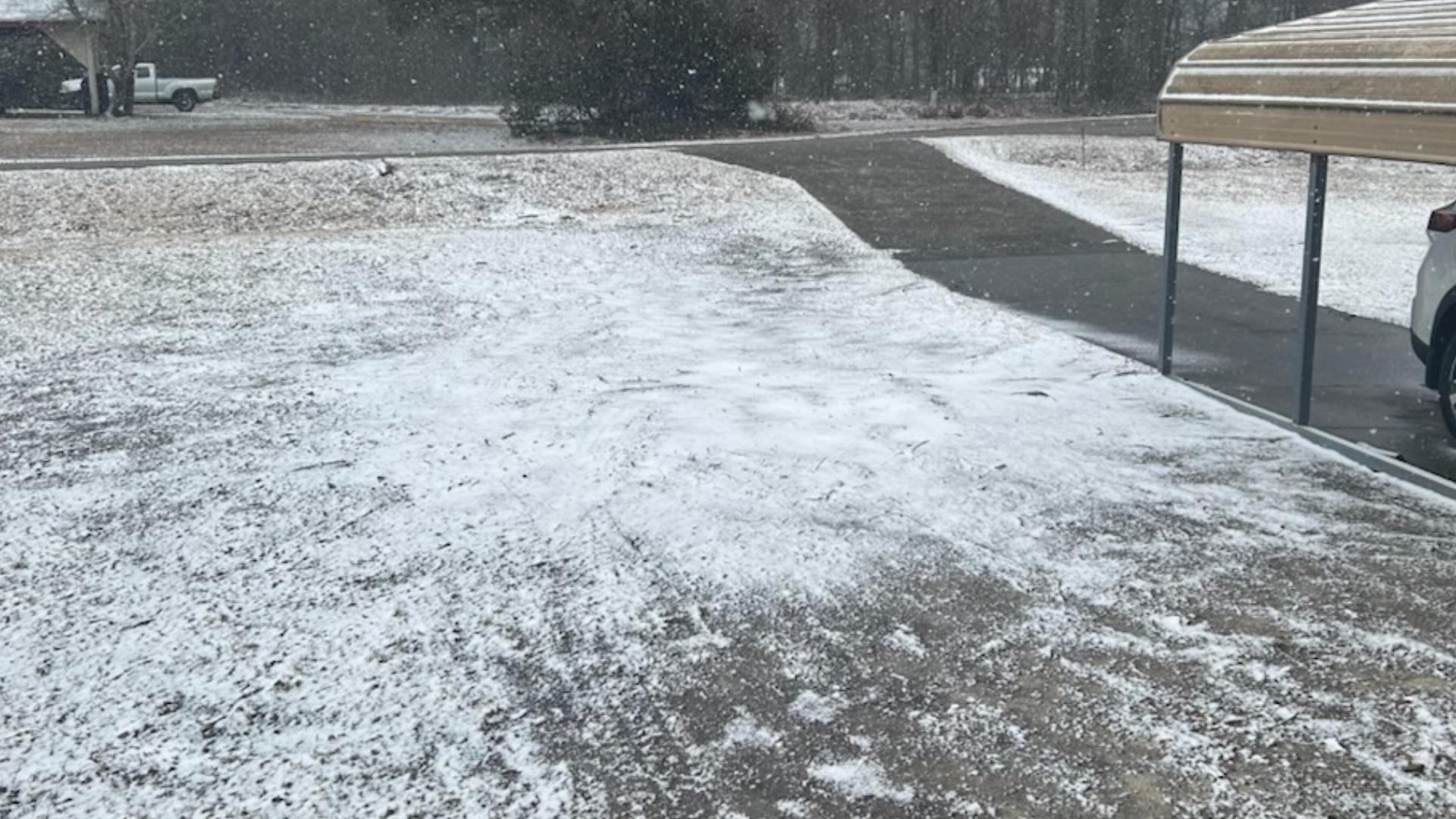 PHOTOS & VIDEOS: Snow spotted in areas of Central Georgia, take a look ...