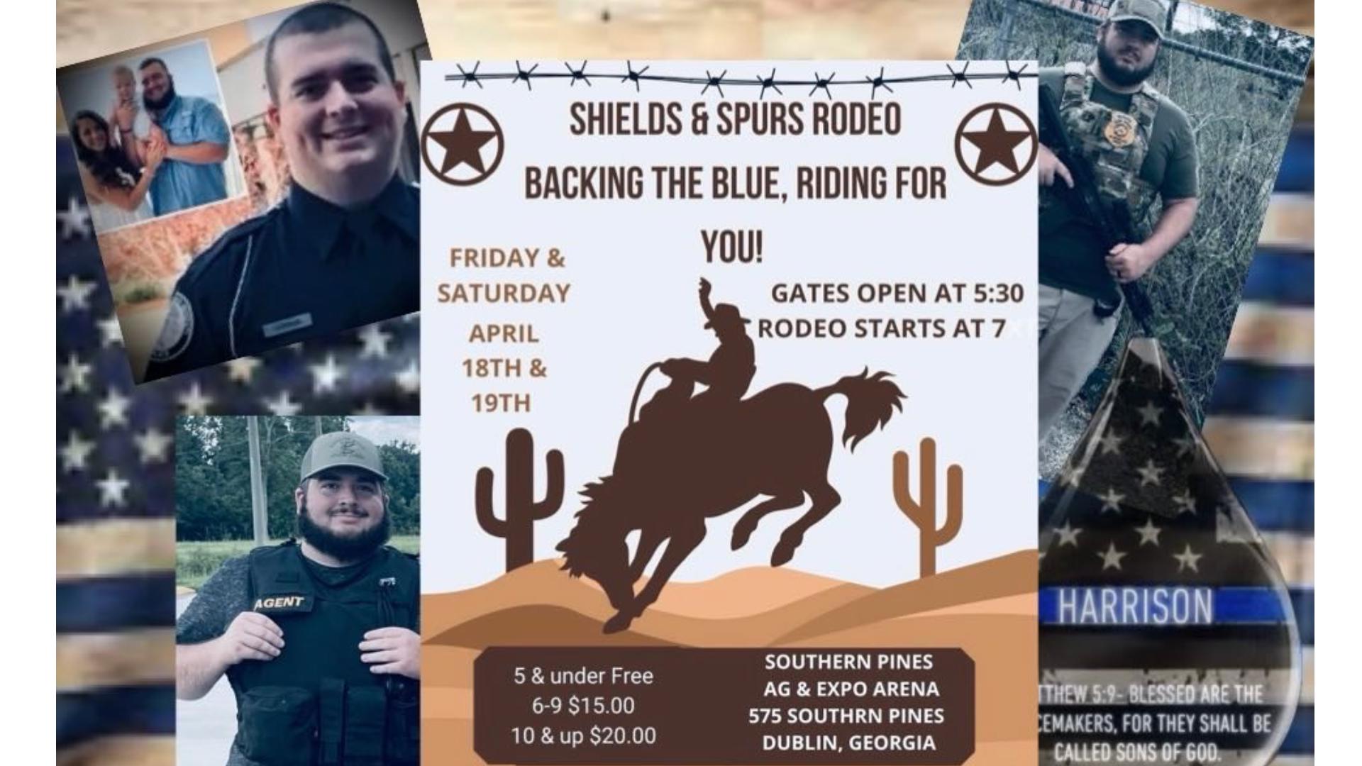 Shields and Spurs Rodeo Honors Fallen Georgia Officer Dylan Harrison | 13wmaz.com