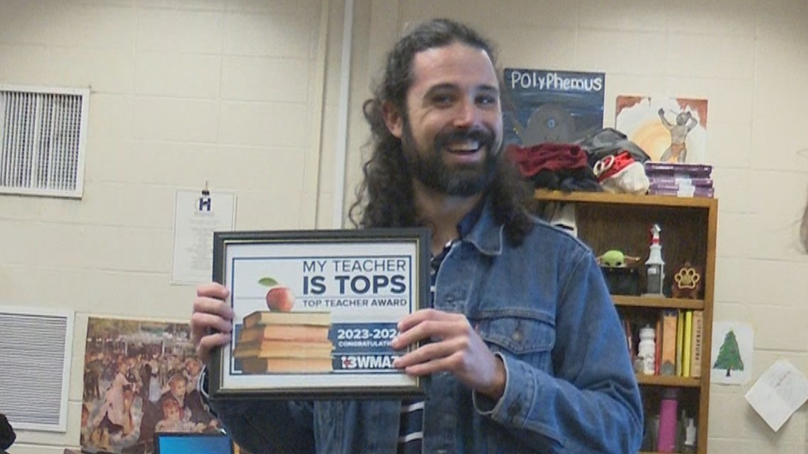 Perry High School awards Top Teacher Mr. Chess Malone | 13wmaz.com