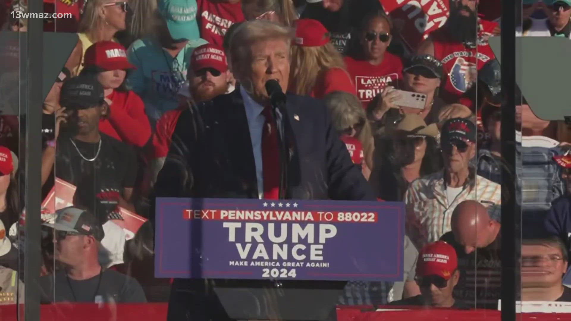 Trump rally today with Elon Musk at assassination attempt site | 13wmaz.com