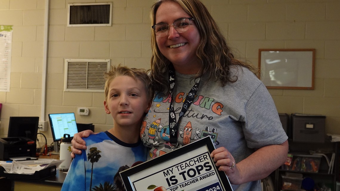 My Teacher is Tops is Miss Haley Rosenberg in Jones County | 13wmaz.com