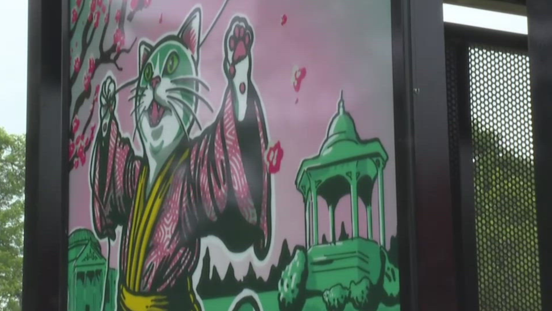Macon Transit Authority enhances bus shelters with art | 13wmaz.com