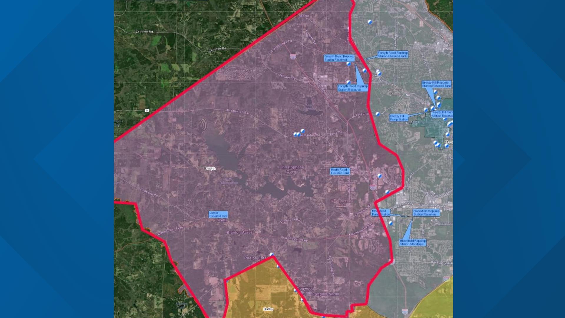 Boil water notice issued for Macon, parts of Monroe County | 13wmaz.com