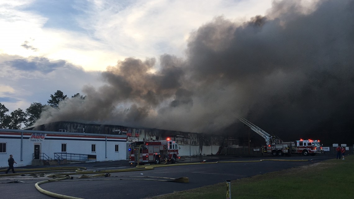 ABC Supply Co. branch manager watches building burn | 13wmaz.com