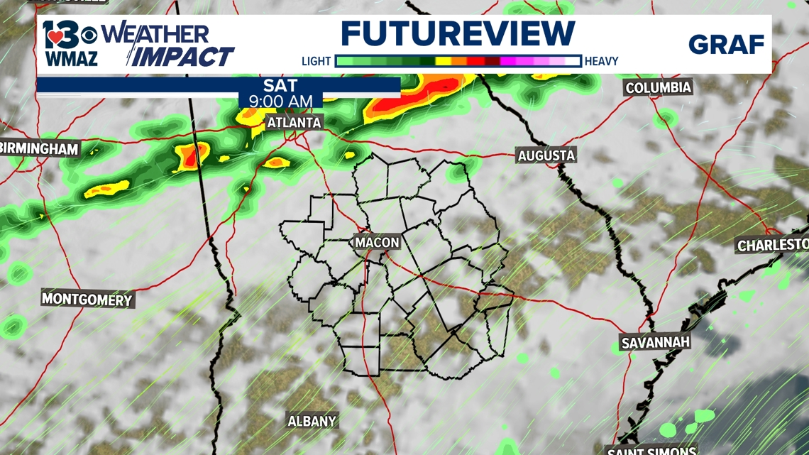 Weather Impact Alert: Possible strong to severe storms Saturday ...